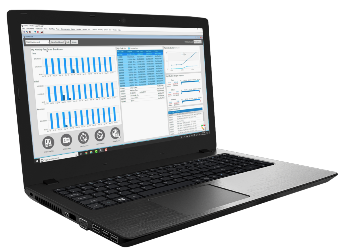 FilePro Time Management - FilePro Legal Practice Management Software