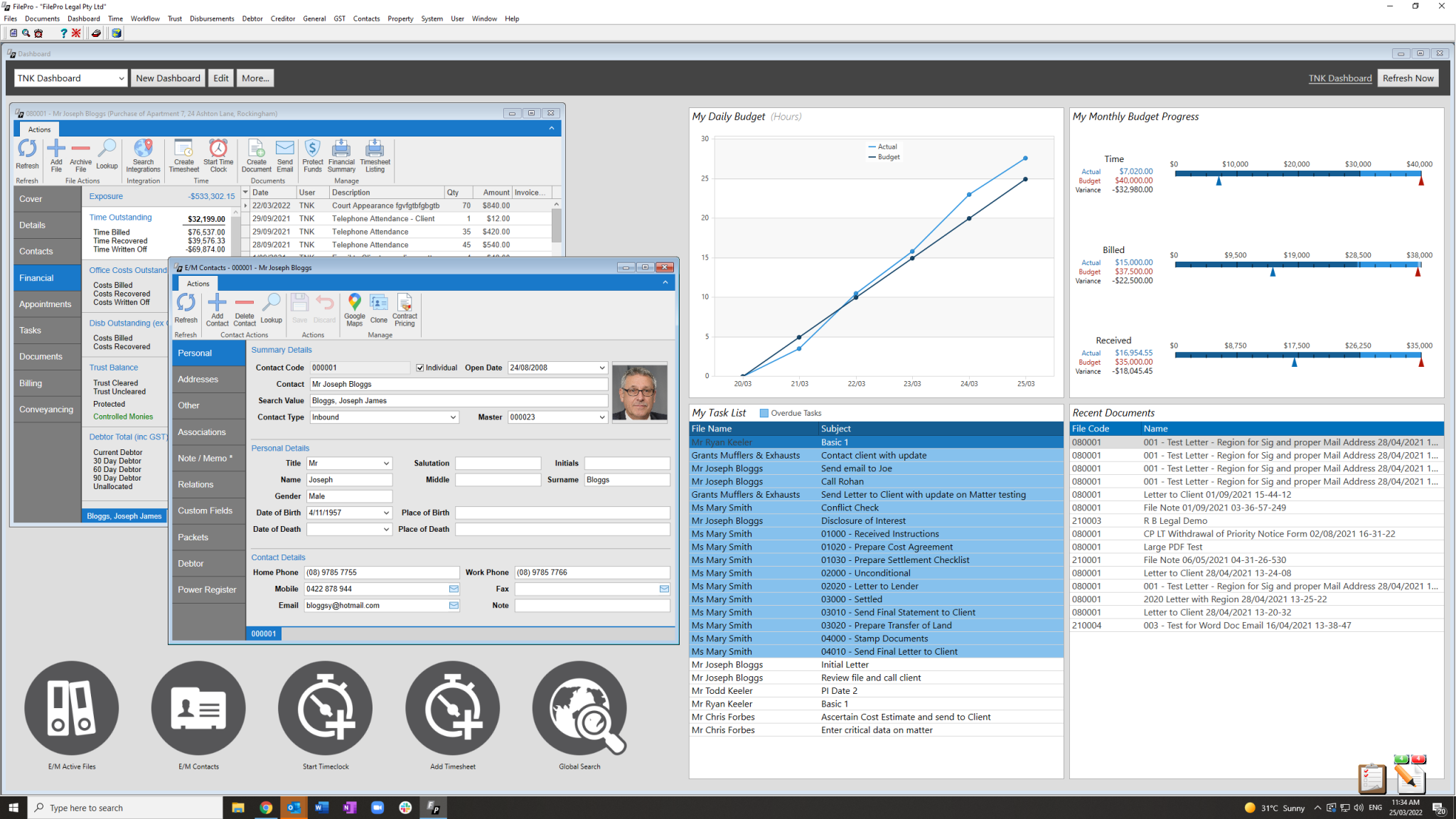 Software - FilePro Legal Practice Management Software